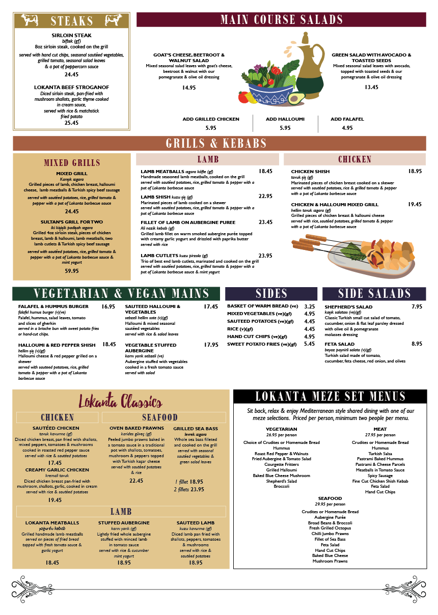 Full Menu | Lokanta